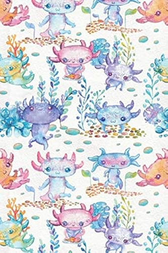 Axolotl Notebook: with MORE AXOLOTLS INSIDE! A 6x9 inch Axolotl journal ...