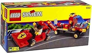 Amazon.com: LEGO System Set #1253 Shell Car Transporter with Ferrari ...