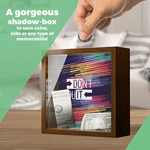 Motivational Quotes Wall Decor | Shadow Box with Glass Front ...