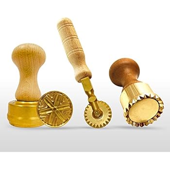 Amazon.com: Ravioli Cutter Square Professional Ravioli Stamp in Brass ...