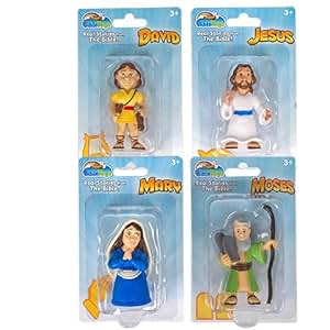 Amazon.com: Easter Jesus Mary David Moses Bible Toys Plastic Classic ...