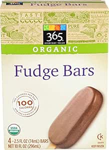 365 Everyday Value, Organic Fudge Bars, 4 ct, (Frozen): Amazon.com ...