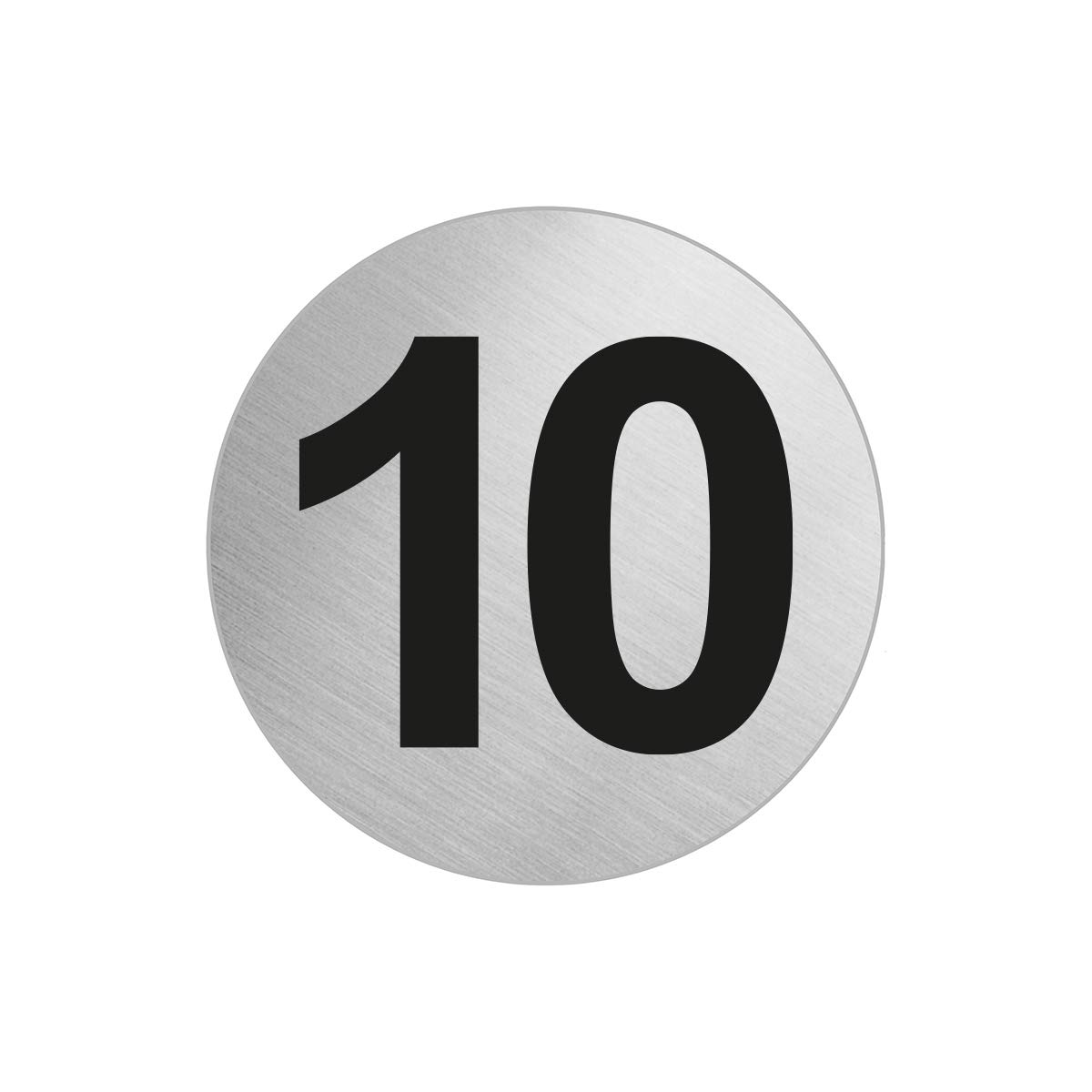 OFFORM Stainless Steel Door Number "10 / Ten" Ø 60 mm 7294-10: Amazon ...