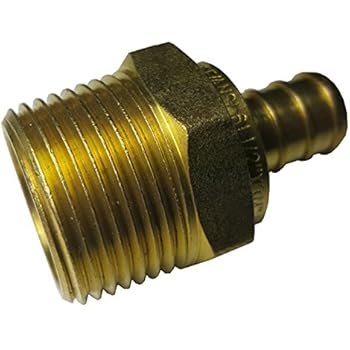 1 PIECE XFITTING 1/2" PEX X 3/4" MALE NPT THREADED ADAPTER BRASS CRIMP FITTINGS - LEAD FREE ...