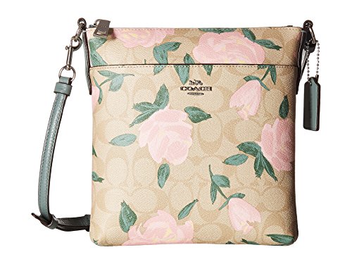 Coach Bag Flowers. COACH Women's Camo Rose Messenger Crossbody Silver ...
