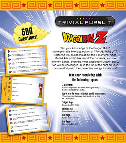 USAOPOLY Trivial Pursuit Dragon Ball Z Quick Play Trivia Game | Based ...