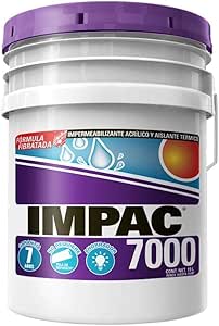 IMPAC 7000 Fibratado Terracota Impermeabilizante 19l/1cubeta: Amazon ...