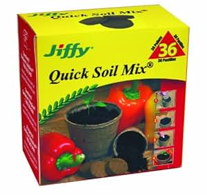 Amazon.com : Jiffy 5611 Quick Soil Mix Pellets - 36 Pack : Soil And ...