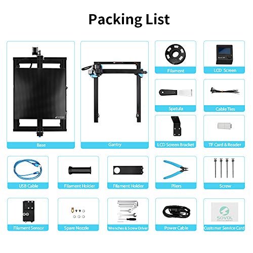 Sovol SV03 3D Printer, Upgraded Larger Printing Size FDM Printer with ...