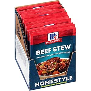 Amazon.com : McCormick Beef Stew Seasoning Mix, 1.5 oz (Pack of 12 ...