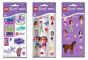 Lego Friends Stickers - Set of 3 Packs (72 Stickers), Arts & Crafts ...