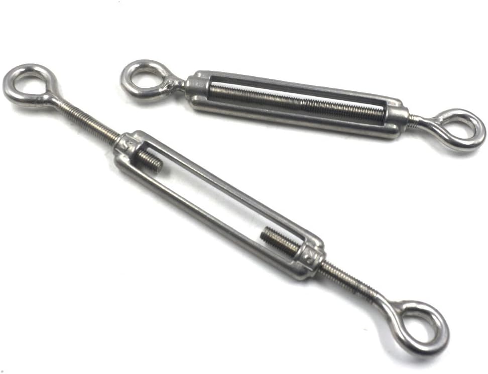 Glvanc, Silver 304 Stainless Steel European Style Eye to Eye M5 ...