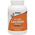 Amazon.com: NOW Supplements, Lecithin 1200 mg with naturally occurring Phosphatidyl Choline, 400 ...