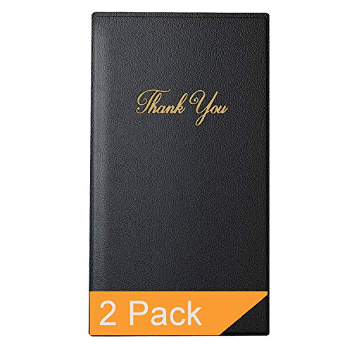 Restaurant Check Presenters - Guest Check Card Holder with Gold Thank ...