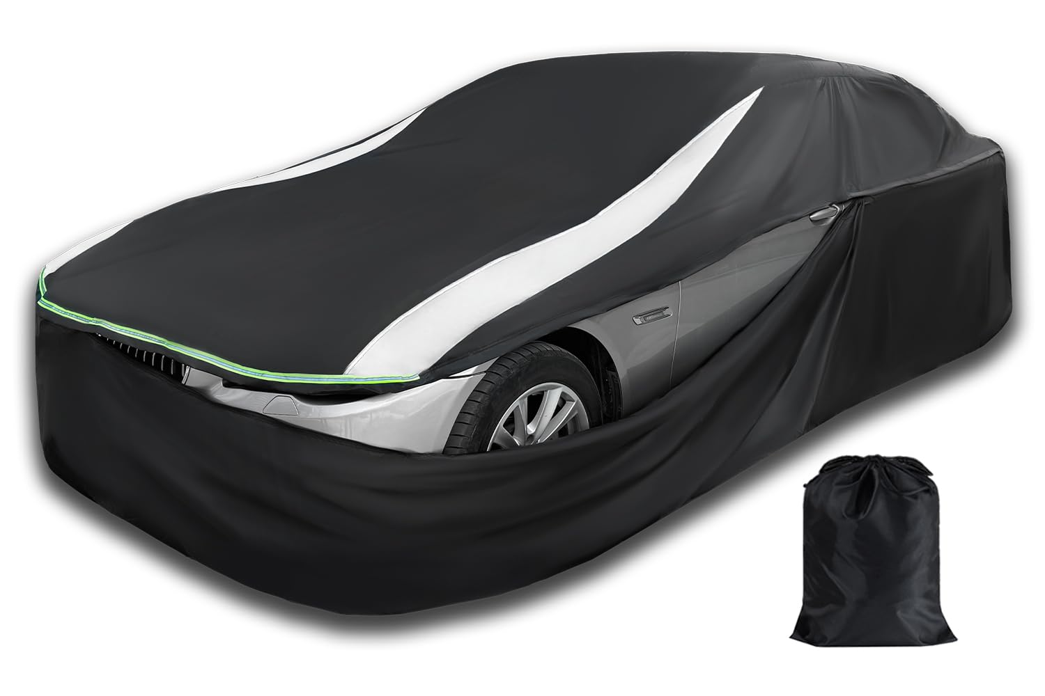 FJWDSC Full Enclosed Sedan Car Covers Waterproof All Weather Universal ...