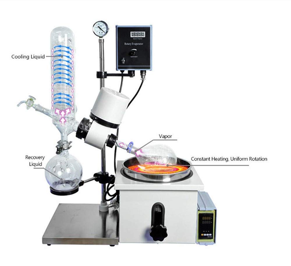 Buy CGOLDENWALL 2L Lab Rotovap Rotary Evaporator Small Volume Rotary ...