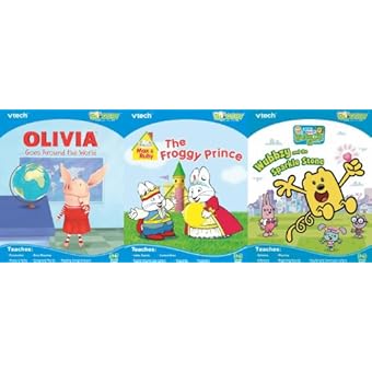 Vtech Bugsby Reading System 3 Book Bundle: Max & Ruby, Olivia, Wow Wow ...