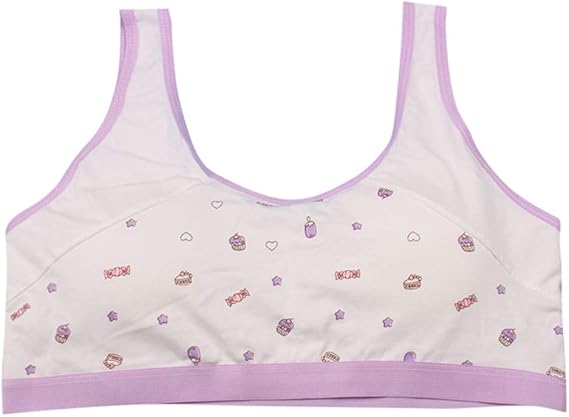 Amazon.com: Moonker Big Girls' Crop Bra 10-15 Years Old, Teen Girls ...