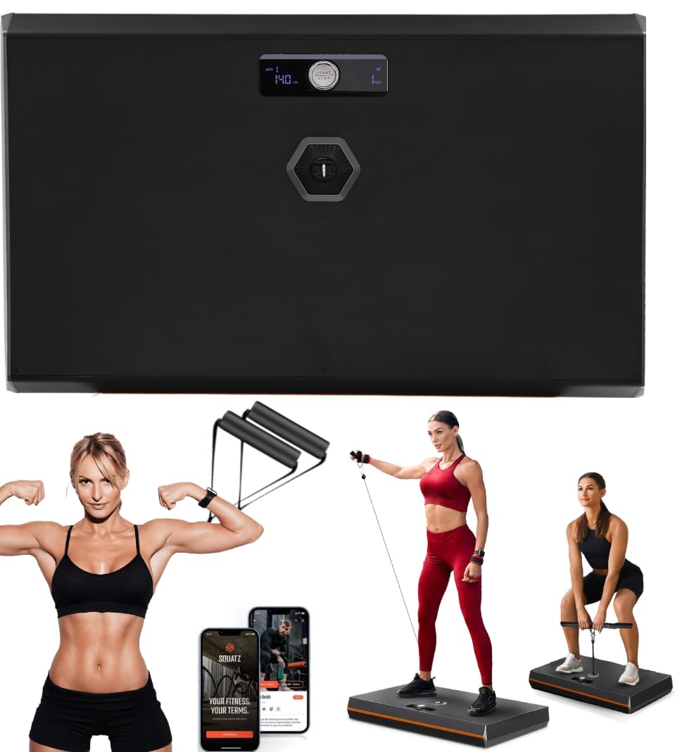 SQUATZ All-in-One Pluto Smart Home Gym – Compact Digital Gym Machine ...