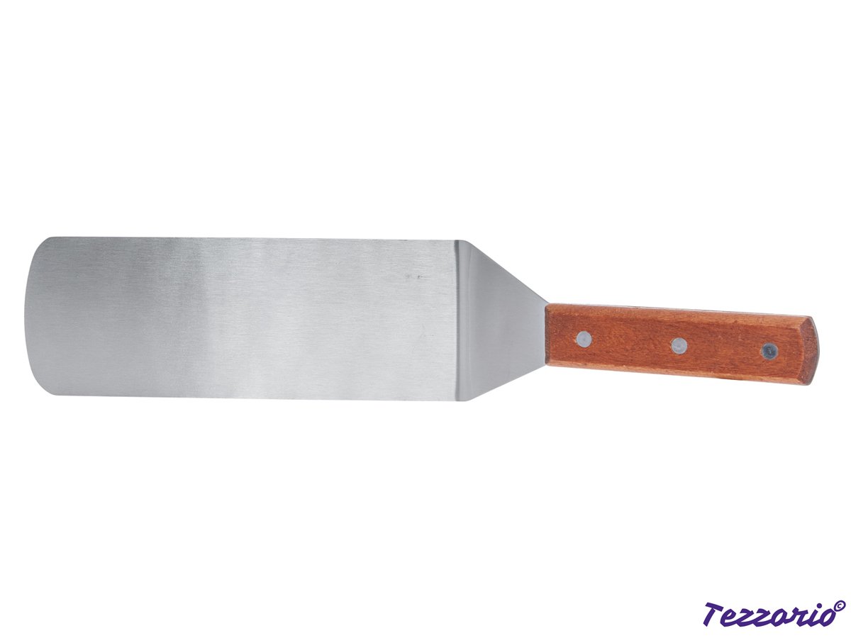 Mua (Set of 3) 8 x 3" Blade Metal Griddle Turner Spatula with Wooden ...