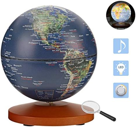 FUN GLOBE 3 in 1 Illuminated World Globe Desktop Decoration Geographic ...