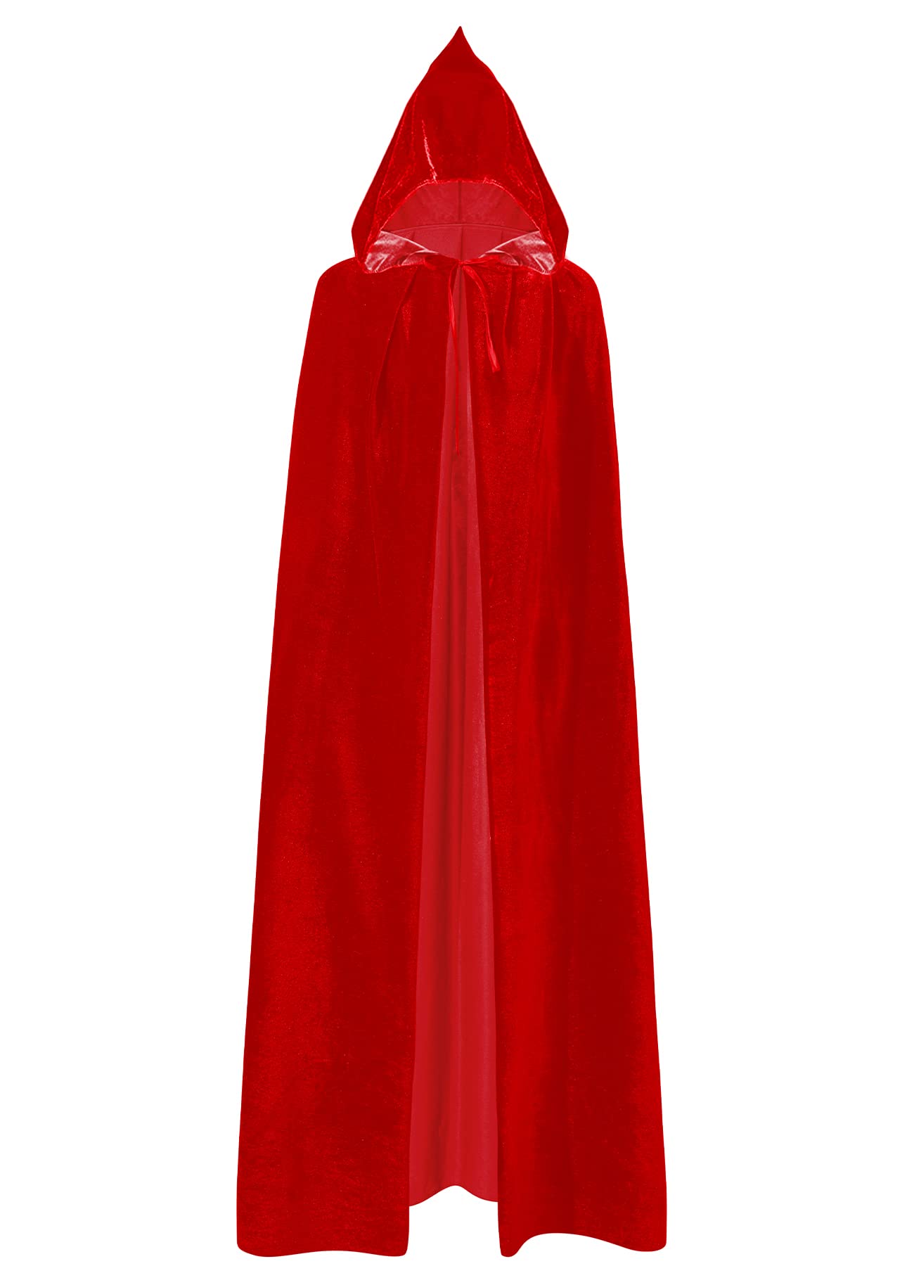QUCH Hooded Cloak Unisex Cape Cloak with Hood for Men and Womens Witch ...