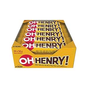 Amazon.com : OH HENRY! Chocolatey Candy Bars, 24 Count : Grocery ...