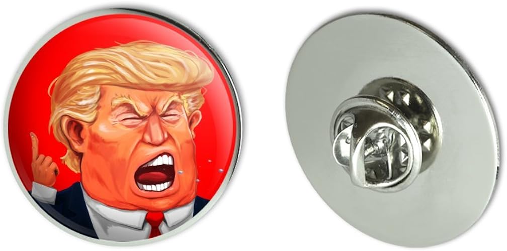 Amazon.com: GRAPHICS & MORE Angry Donald Trump Face Metal 1.1" Tie Tack ...