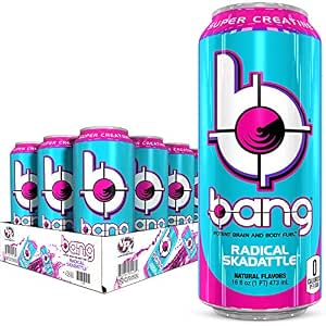 Amazon.com : VPX Bang Radical Skadattle Energy Drink, 0 Calories, Sugar ...
