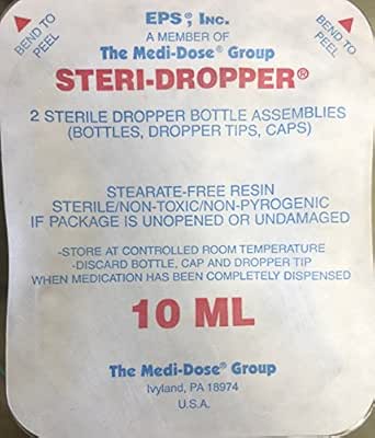 Steri-Dropper 10ml Sterile Dropper Bottles: Amazon.com: Industrial ...
