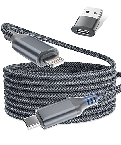 USB C to Lightning Cable 10ft,[Apple MFi Certified] IAlegant iPhone 12 ...