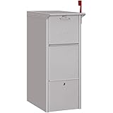 4385SLV Standard Pedestal In-Ground Mounted for Roadside Mailbox, Mail ...