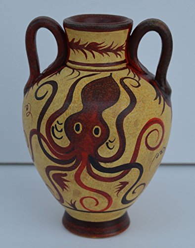 Amazon.com: Estia Creations Minoan Pottery Mini Amphora with Octopus ...
