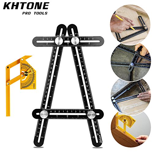 Buy Aluminum Multi Angle Measuring Ruler, Angleizer Template Tool, Free ...