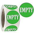 Amazon.com : Empty Labels Inventory Control Stickers, 2 Inch Adhesive ...