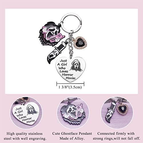 Scream Merchandise Ghostface Keychain Horror Movie Gifts For Teen Girls ...