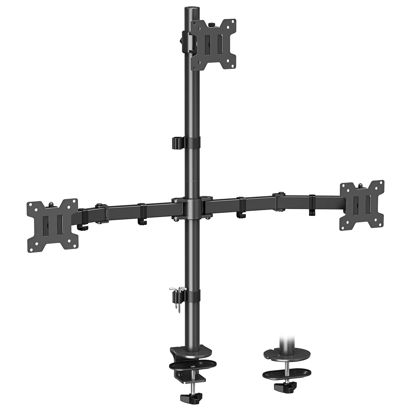 MOUNT PRO Triple Monitor Mount, Monitor Stand fits 3 Screens up to 32 ...