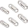 Amazon.com: PandaHall 6pcs 3 Styles Stainless Steel Fold Over Clasp ...