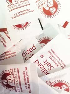 1000 paquetes de sal individuales. La marca utilizada por los chefs ...