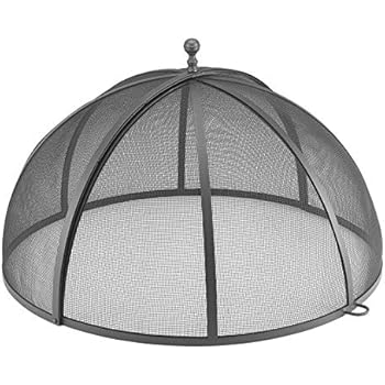 Amazon.com : Hampton's Buzaar 36 Inch Fire Pit Easy Access Spark Screen ...