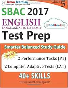 SBAC Test Prep: Grade 5 English Language Arts Literacy (ELA) Common ...