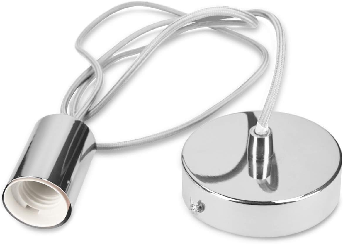 kwmobile Douille de lampe E27 - Suspension luminaire ajustable - Cordon ...
