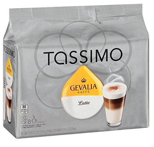 Tassimo Gevalia Kaffe Latte T-Discs, Pack of 2 (16 Servings)- Buy ...