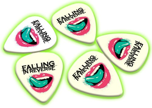 Falling in Reverse 5 X Glow in the Dark Guitar Picks Band Logo ...