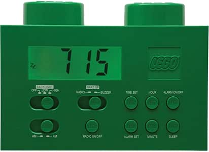 Amazon.com: LEGO Alarm Clock Radio - Green: Toys & Games