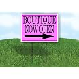 Amazon.com : BOUTIQUE NOW OPEN RIGHT ARROW PINK YARD SIGN ROAD SIGN ...