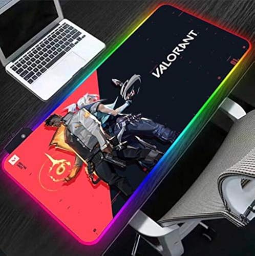 Mouse Pads Valorant RGB Laptop Mouse pad Gaming Player Desktop Gaming ...