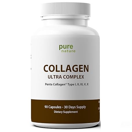 Mua PureNature Collagen Ultra 90 Capsules Penta Collagen with 5 Types I ...