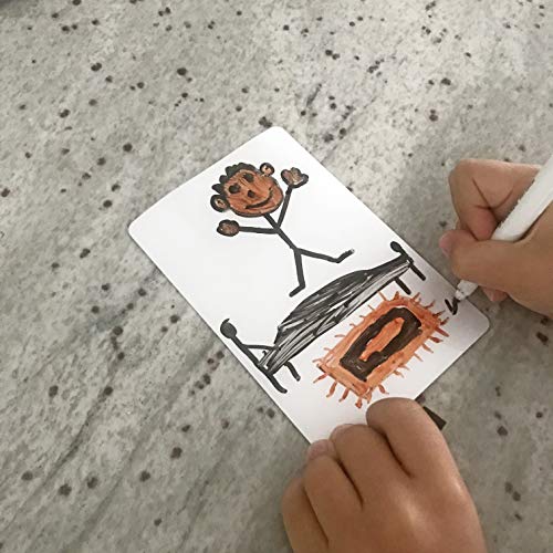 Magnetic Dry Erase Whiteboard Cards - Set of 30 (6x4 in) - Includes 30 ...