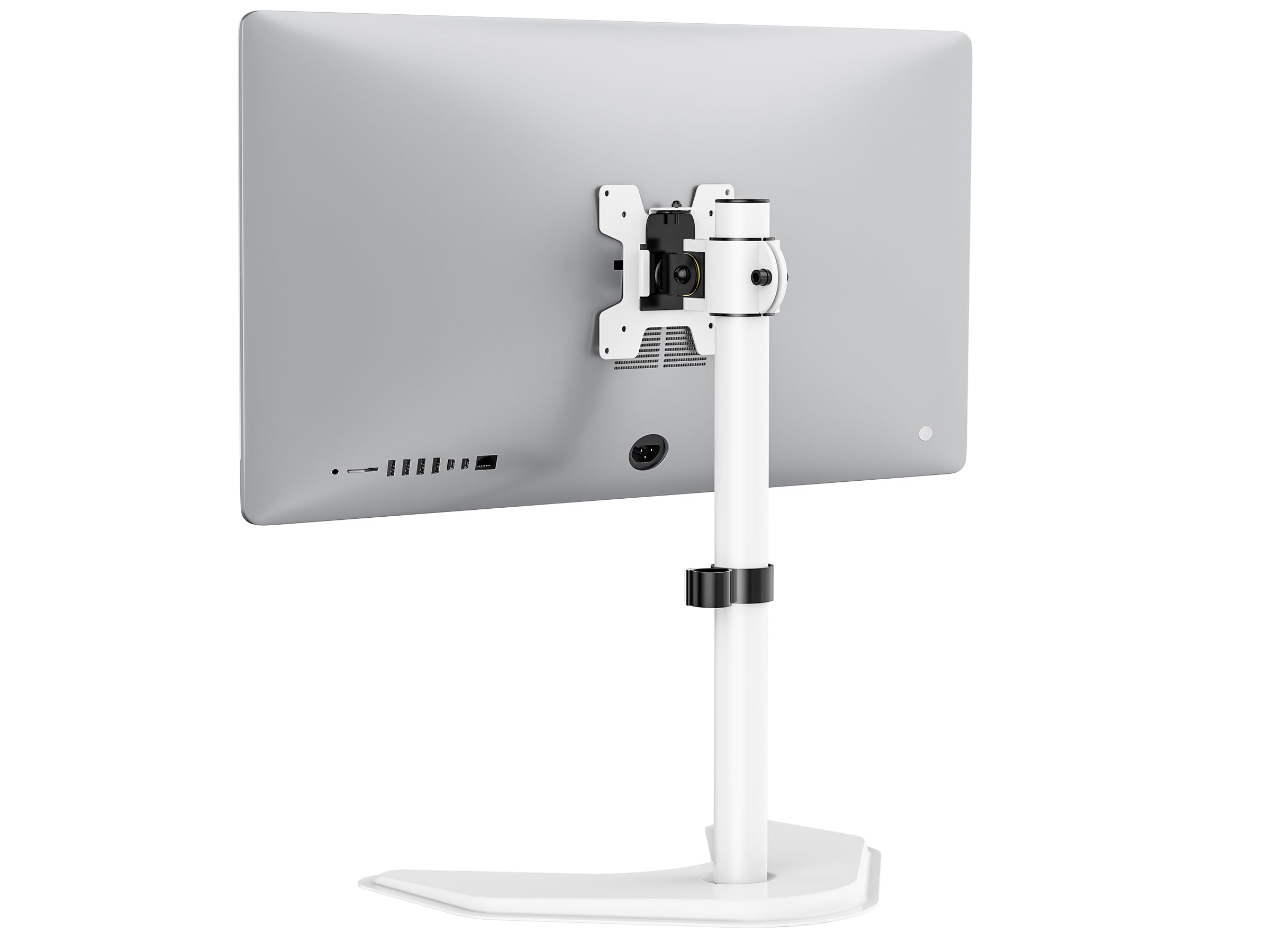 WALI Single Monitor Stand, Free Standing Desk Stand with Mounting Holes ...